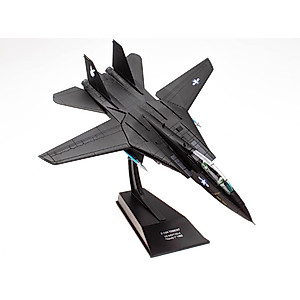 OPO 10 - 1/100 Military Fighter Plane Compatible with F-14A Tomcat US Navy VX-4 Vandy 1 1985 - with Fold Out Airplane Wings - CP35
