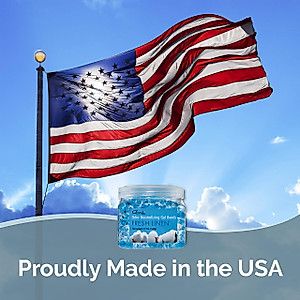 Clear Air Odor Eliminator Gel Beads - Air Freshener - Eliminates Odors in Bathrooms, Cars, Boats, RVs & Pet Areas - Made with Essential Oils - Fresh Linen Scent - 12 Ounce - 2 Pack