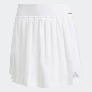 adidas womens Club Tennis Pleated Skirt Dress, White/Grey, X-Small US