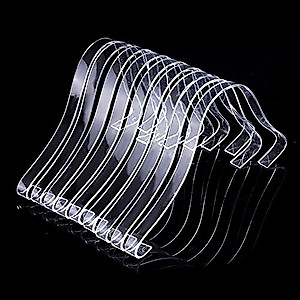 mollensiuer 20Pcs Clear Sandal Shoe Display Stand Shoe Supports Shaper Forms Inserts for Shoe Store Retail Shop or Home Display Storage Use