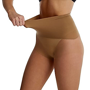 Frola Seamless Silk Stockings for Women 15 Dernier Run Resistant Control Top Sheer Tights(Black,Medium)