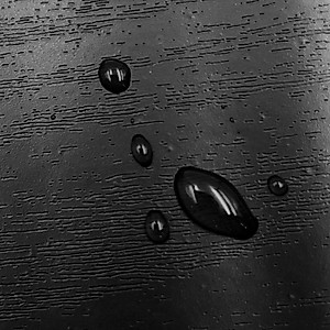 Yifely Solid Black Wood Grain Drawer Covering Paper Self Adhesive Shelf Liner Door Countertop Cabinet Sticker 17.7 Inch by 9.8 Feet