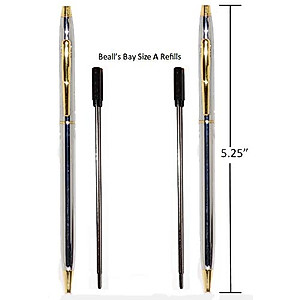 Classic Chrome and Gold Police Uniform Pens | Police Gift | Police Uniform Pen | 3 Active Wear Silicone Wedding Rings | Police Uniform Pens | Thin Blue Line | Police Pens |by Beall's Bay