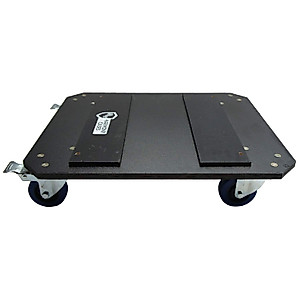 Harmony Audio Case HCWAD Dolly Road Gear Transport Plate with 3.5" Wheels & Brakes