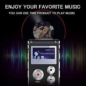 32GB Digital Voice Recorder Voice Activated Recorder for Lectures, Meetings, Interviews Aomago Audio Recorder Portable Tape Dictaphone with Playback, USB, MP3