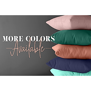 Elegant Comfort 4-PACK Solid Pillowcases 1500 Premium Hotel Quality Microfiber - Smooth Weave, Wrinkle and Stain Resistant, Easy Slip-On, 4-Piece Set, Standard/Queen Pillowcase, Gray