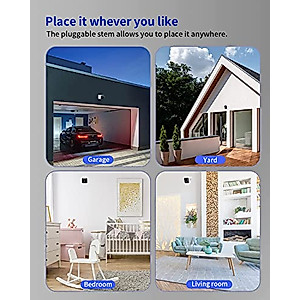 Indoor Cam 1080P FHD Wi-Fi Smart Home Security Camera with Night Vision, 2-Way Audio, Motion Detection, for Baby/Pet/Nanny/Elderly, Compatible with Alexa & Google Home, 2 Pack