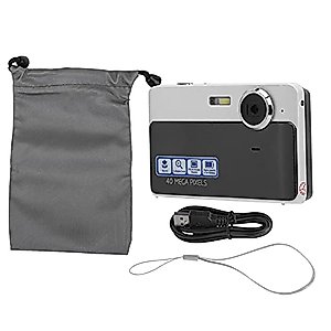 40MP Digital Camera 2.4 Inch Screen Mini Video Camera with 16x HD Digital Zoom 32GB Digital Cameras for Photography (Black)