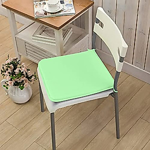 Square Strap Garden Chair Pads Seat Cushion for Outdoor Bistros Stool Patio Dining Room Work Seat (Mint Green, One Size)