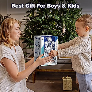 Remote Control Dinosaur Toys for Kids, RC Three Headed Dinosaur Robot with Dynamic LED Light, Realistic Toys for 3 4 5 6 7 8 9 10 11 12+ Year Old Boys/Girls, Gifts for Halloween Christmas Birthday