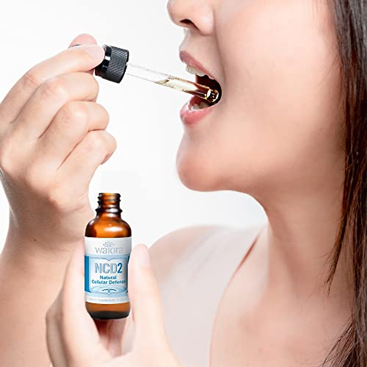 Waiora NCD2 (Natural Cellular Defense 2) Activated Liquid Zeolite Drops, Clinoptilolite in Optimal Particle Size, Liquid Drops/Mixed in Food or Drinks, Zeolite Clinoptilolite Drops - 1 Bottle, 15 mL