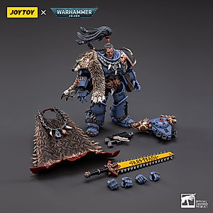 JoyToy Warhammer 40,000 1/18 Action Figure Space Wolves Ragnar Blackmane Model