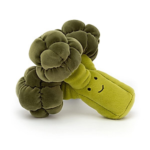 Jellycat Vivacious Vegetable Broccoli Stuffed Toy, 6 inches | Vegetable Plush | Great Gift Idea