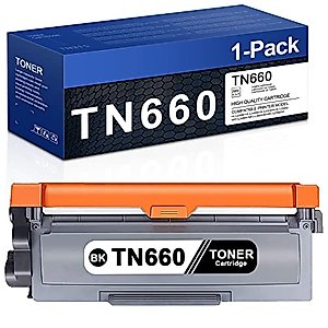 LODICOLOR Compatible TN660 TN-660 High Yield Toner Cartridge Replacement for Brother HL-L2300D HL-L2305W MFC-L2680W MFC-L2685DW DCP-L2520DW DCP-L2540DW Printer Toner Cartridge (1 Pack, Black)