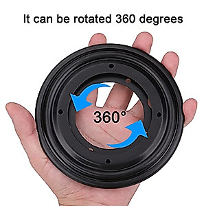 4Pack 5.50 Inch Round Lazy Susan Turntable Bearing Plate 5/16”Thick Lazy Susan Hardware, Rotating Swivel Plate with 300lbs Load Capacity, Lazy Susan Turntable Base for Serving Tray, Table, Kitchen