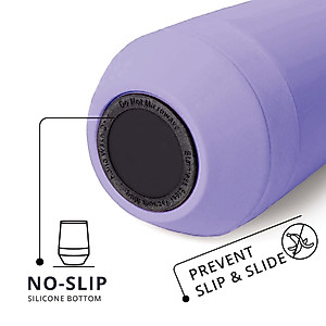 10oz Wine Tumbler for Mom - Insulated Travel Mug with Triple Wall Vacuum & Slider Lid - Tumbler for Birthdays, Mother's Day, and Christmas - Lavender