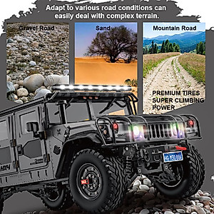 TOUCAN RC HOBBY HG 1/10 P415A RC Off-Road Vehicle for 4x4 Hummer Pick-up Crawler Car Sound Light Black