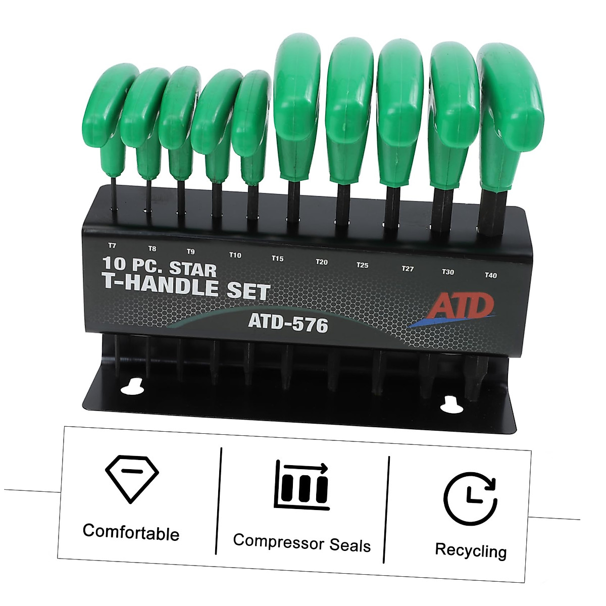 VILLCASE 1 Set star iron suite plum bossom handle tools for T-shaped Screwdriver screwdriver Repair Tool hand tools 45# steel precision screwdriver Screwdriver repair wrench