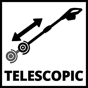 Einhell Power X-Change 18V Cordless Grout Cleaner - Adjustable Telescopic Long Handle, Replaceable Brushes (Nylon And Steel Included) - GE-CC 18 Li Solo (Battery Not Included)