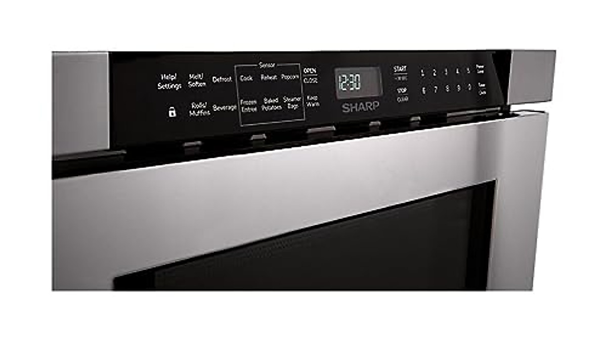 SHARP 24-inch Built-In Microwave Drawer Oven - Modern Stainless Steel