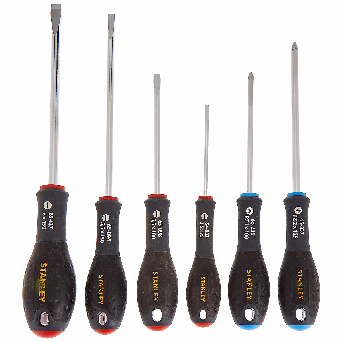 STANLEY FATMAX 6 Piece Screwdriver Set, Parallel/Flared/Pozi