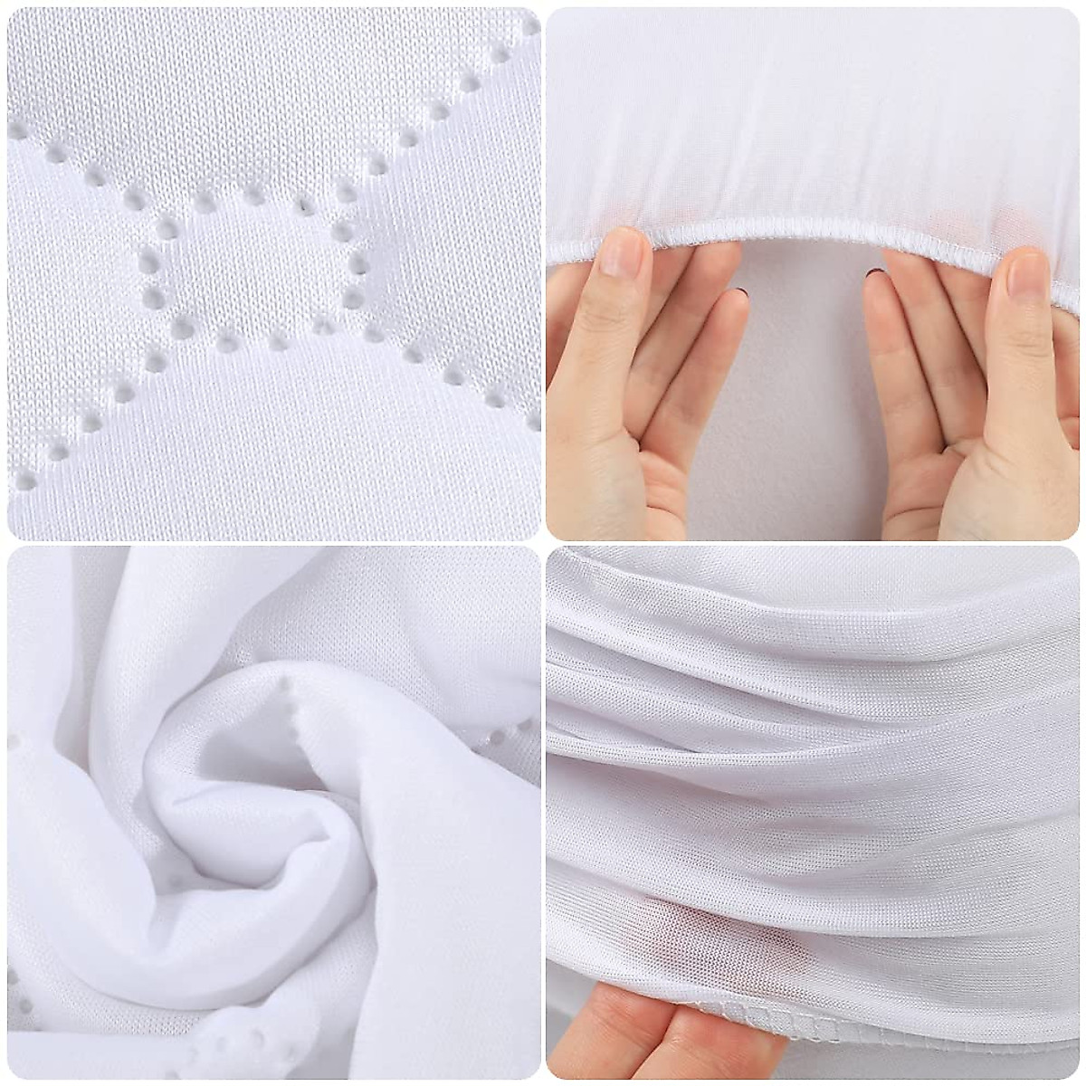kookoomia Waterproof Crib Mattress Protector Toddler Fitted Crib Mattress Pad Cover Sheet, Soft Breathable Baby Mattress Protective Cover 28" x52" White