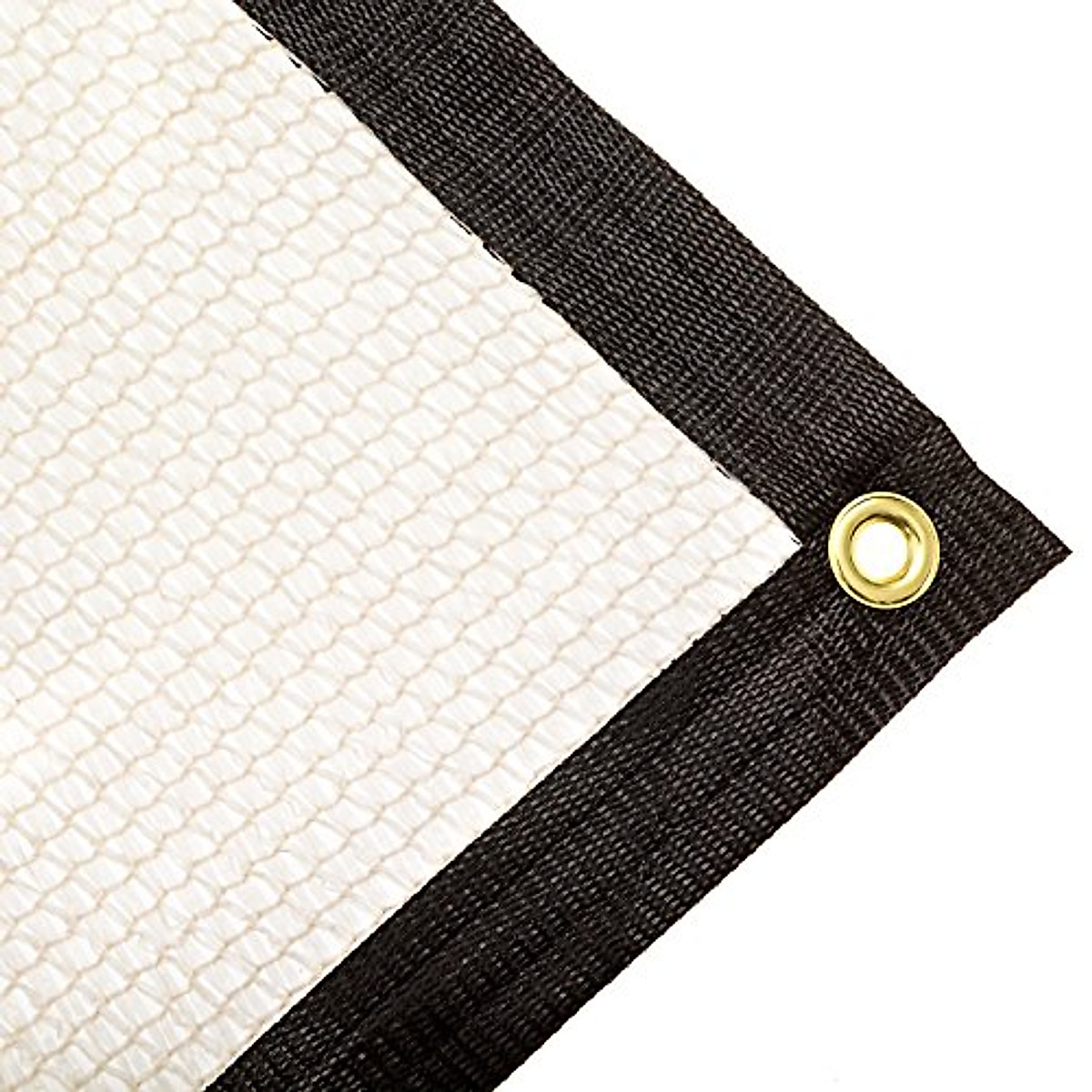 Be Cool Solutions 50% White Outdoor Sun Shade Canopy: UV Protection Shade Cloth| Lightweight, Easy Setup Mesh Canopy Cover with Grommets| Sturdy, Durable Shade Fabric for Garden, Patio & Porch 12'x16'