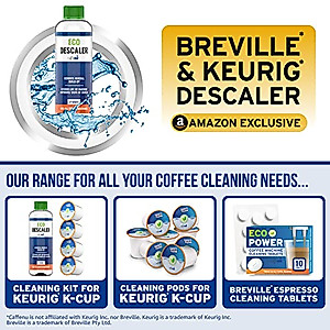 Caffenu Descaling Solution for Keurig Machines (2 bottles - 4 Uses). Universal Descaler Compatible with Keurig, Breville, Nespresso & All Other Espresso Machines. Removes Limescale