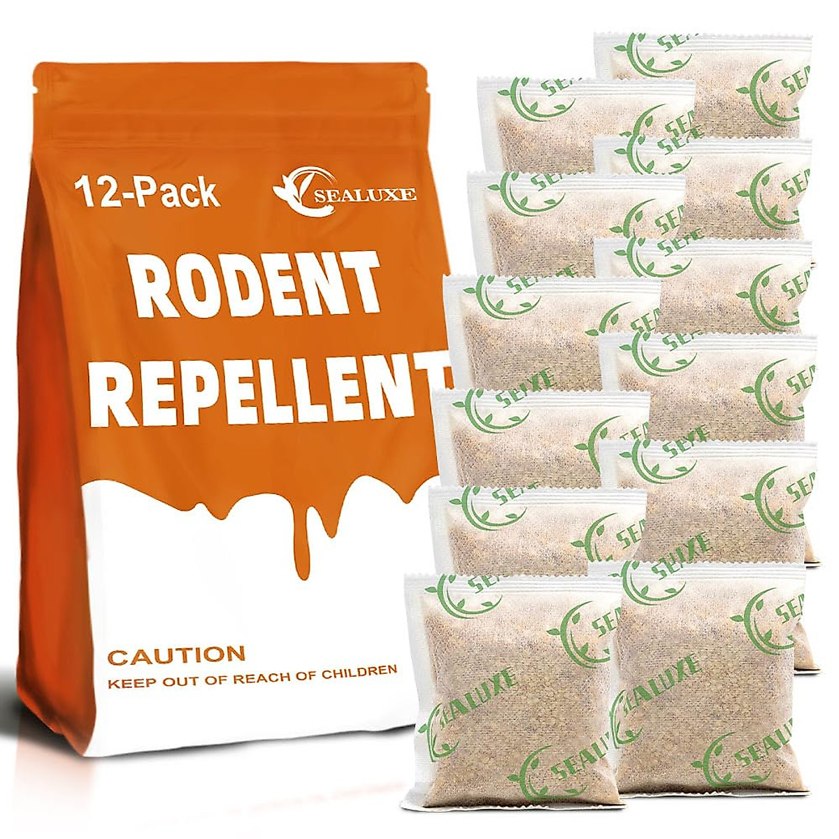 DALIYREPAL Rodent Repellent Peppermint, Mouse Repellent Outdoor/Indoor, Peppermint Oil to Repel Mice/Mouse/Rats, Mice Repellent for House,RV Rat Repellent 12-Packs