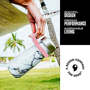 S'well Traveler Handle, Pink Topaz - On The Go Accessory for Your Bottle - Innovative Design and Flexible Grip Crafted from BPA-Free Soft Silicone