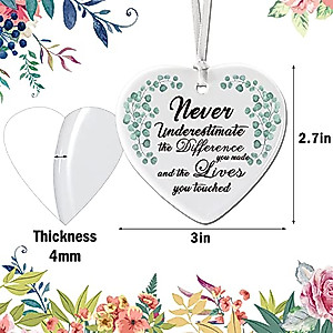 Coworker Gifts for Retirement, Appreciation or Leaving Gifts for Colleagues, Never Underestimate The Difference, Coworker Retired Hanging Decor Sign HP001