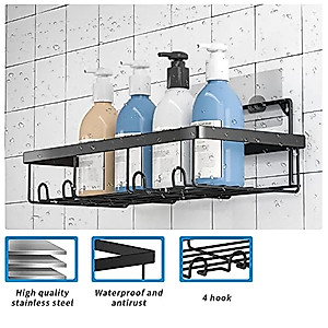 Boiarc Shower Shelves for Inside Shower, 5 Pack Adhesive Shower Organizer, Stainless Steel Shower Caddy Shower Rack Bathroom Organizer¡­