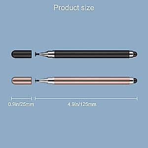 Capacitive Stylus Pens for Touch Screens-2 in 1 Stylists Pens，Universal Touch Screens Stylus Pen for iPad iPhone Tablets Samsung Galaxy All Universal Touch Screen Devices(2 Pack)
