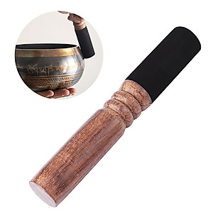 Singing Bowl Striker, 1Pc Tibetan Singing Bowl Wood Mallet Striker Wooden Stick Article for Meditation Chakra Healing Prayer Yoga and Mindfulness