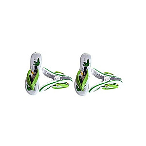 2 X White Toucan Flopes Style Beach Towel Clips Jumbo Size for Beach Chair, Cruise Beach Patio, Pool Accessories for Chairs, Household Clip, Baby Stroller. by C&H Solutions