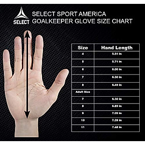 SELECT 03 Youth Protec HG V20 Goalkeeper Glove with Finger Protection, Size 5