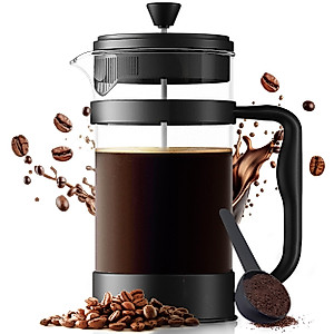 Utopia Kitchen 34 Ounce 1 Liter French Press Coffee Maker, Tea Maker, Travel Coffee Presses, Heat Resistant Thickened Borosilicate Coffee Pot for Camping Travel Gifts, Plum Pack of 1