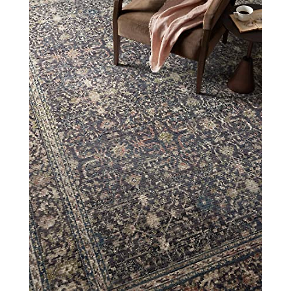 LOLOI Jean Stoffer Bradbury Collection BRU-01 Midnight / Multi 9'-0'' x 12'-0'' Area Rug