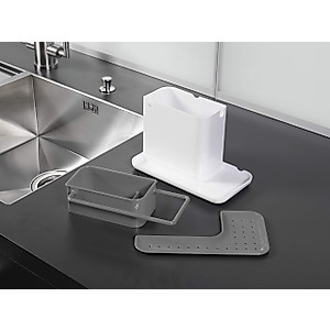 Joseph Joseph Caddy Sink Area Organiser, White/Grey, 13.5 x 20 x 11.5 cm