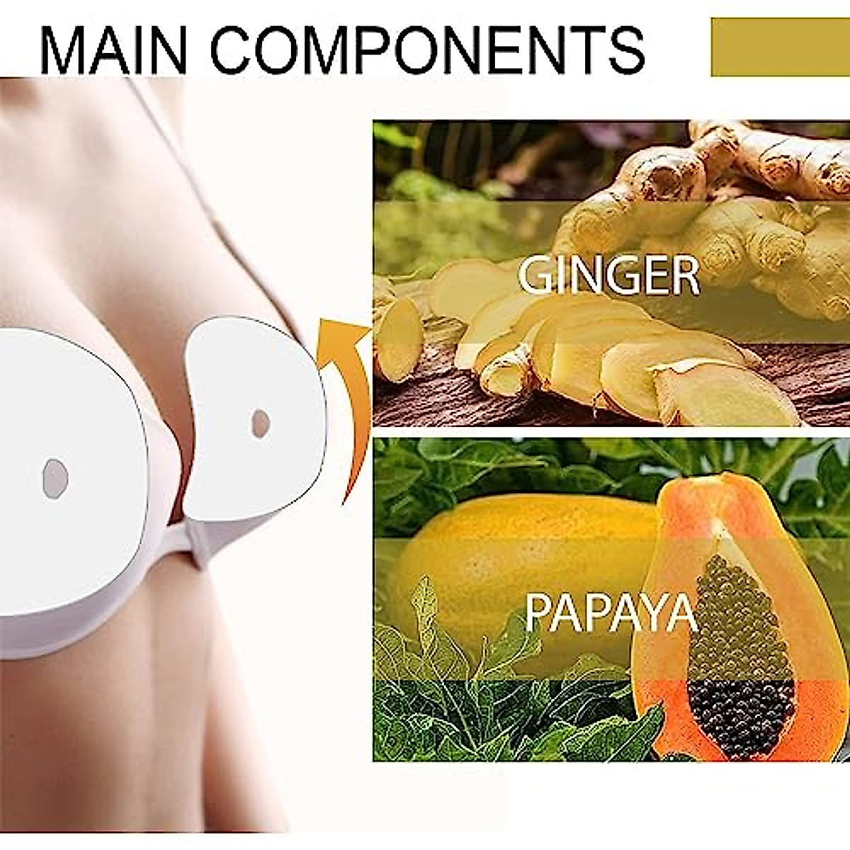 DYCECO Breast Enhancement Patch, Bozebi Breast Enhancement Patch, Fiitobeauty Breast Enhancement Upright Lifter Enlarger Patch, Natural Curves Breast Enhancement for Women (20pcs)