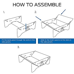Oxford FirePit (inc case) Compact Flat-Pack Barbeque Grill