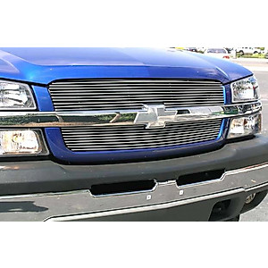 Chevrolet Silverado, Avalanche Billet Grille, Polished, 2 Pc, Overlay/Insert - PN #21100