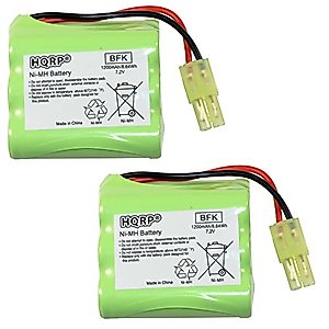 HQRP 2-Pack Battery Compatible with Shark V2945Z V2945 XB2950 V2950 V2950A Floor & Carpet Sweeper Replacement