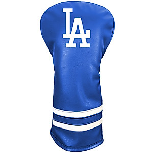Team Golf MLB Los Angeles Dodgers Vintage Driver Headcover - Printed Team Golf MLB Vintage Driver Golf Club Headcover, Form Fitting Design, Retro Design with Fleece Lining for Extra Club Protection