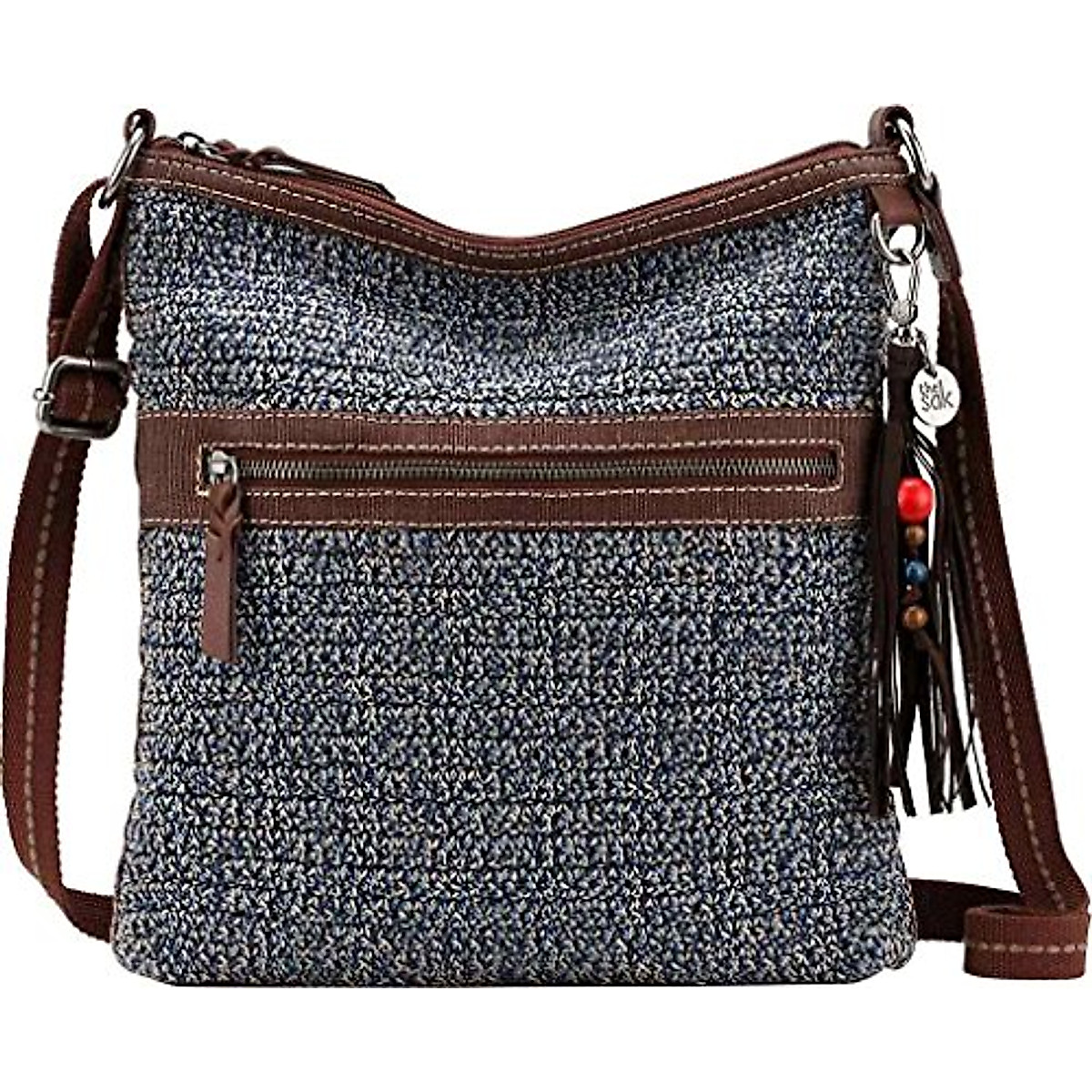 The Sak Lucia Crochet Crossbody Denim Static One Size