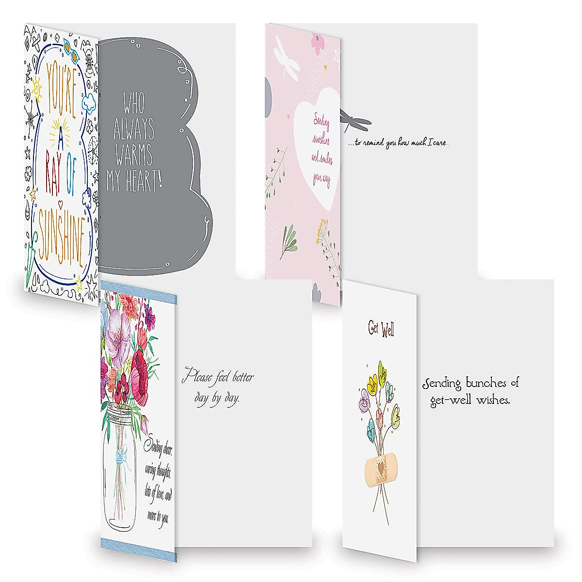Current Modern Messages All Occasion Value Pack With Seals-40 Cards & Envelopes, Celebration, Get Well, Sympathy, Birthday, Holiday, & Thinking of You Variety, Large 5" x 7" Assortment, 20 Design Set
