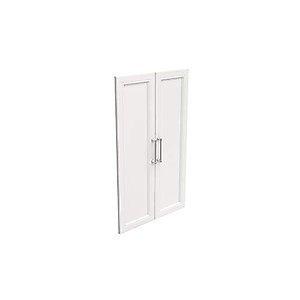 ClosetMaid Modular Storage Pair Set, Wood Closet Organizer, Shaker Style, Add On Accessory for Shelf Units, White, Solid 2-Door Kit