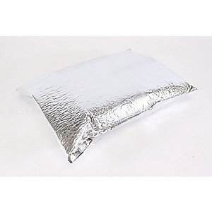 Ohara Insulated Easy Zip Lock Resealable Aluminum Sandwich Bag - Reusable Thermal Snack Bento Camping Picnic Hot & Cold Pouch (Sliver, 10)