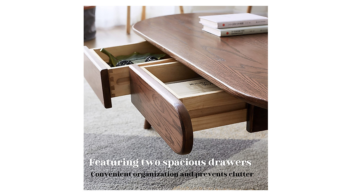 Bamskov Solid Wood Coffee Table - Modern & Stylish