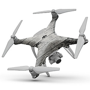 Design Skinz Design Skinz Dark Washed Wood Planks Full-Body Wrap Decal Skin-Kit Compatible with The Drone DJI Mavic Air